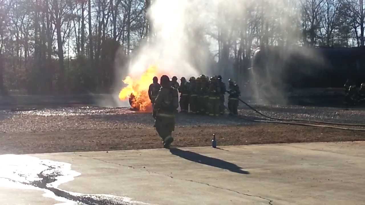GPSTC Georgia Fire Academy LP Tank Burn - YouTube