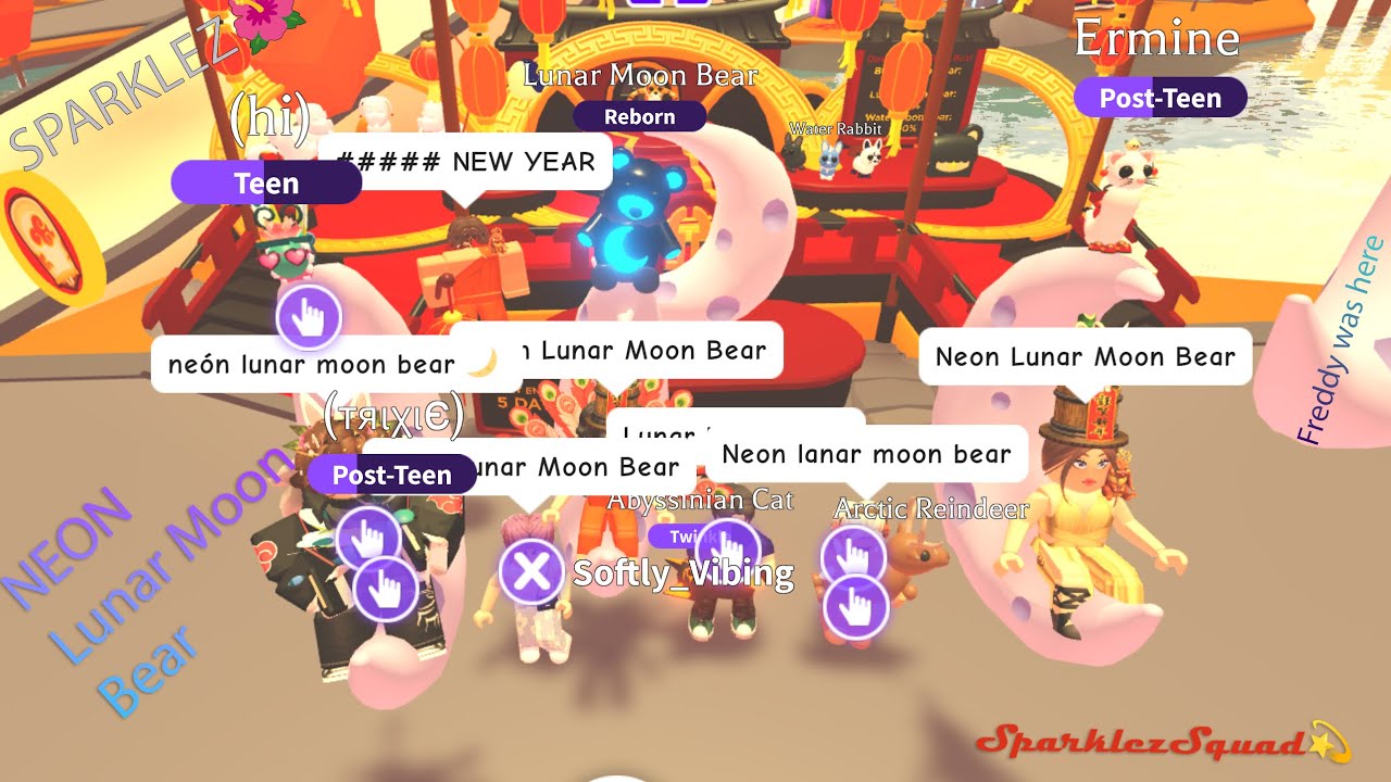 Neon Lunar Moon Bear!!! #sparklez #playadoptme #adoptme - YouTube