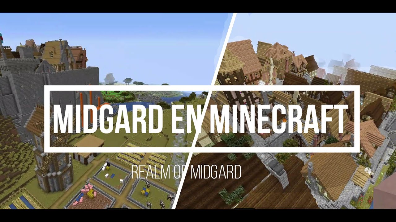 ENSEÑO MAPA DE MIDGARD EN MINECRAFT(REALM OF MIDGARD) - YouTube
