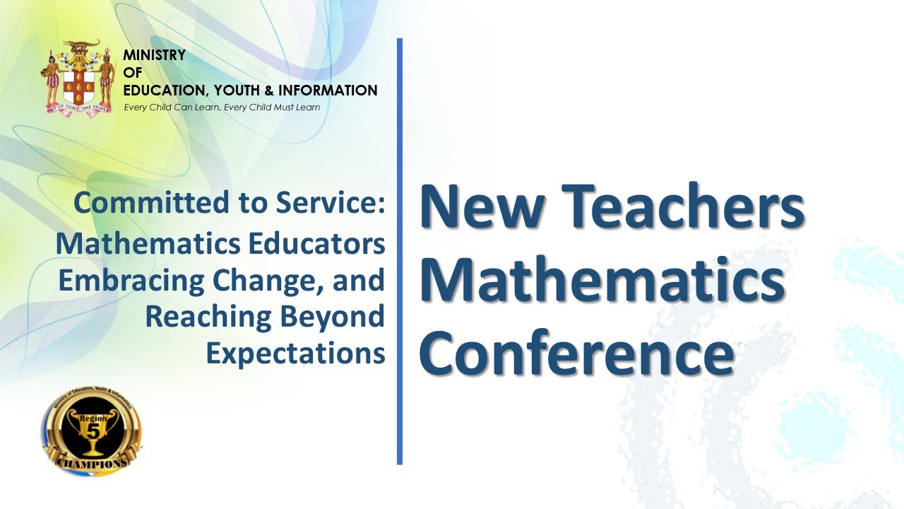 New Teachers' Mathematics Conference - YouTube