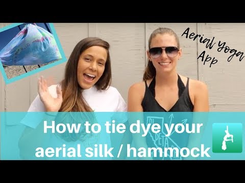How to Tie Dye your Aerial Yoga Hammock/ Silk