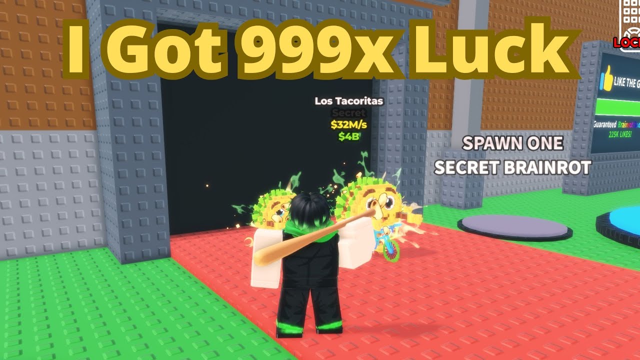 I Got 999x Luck in Steal a Brainrot Roblox - YouTube
