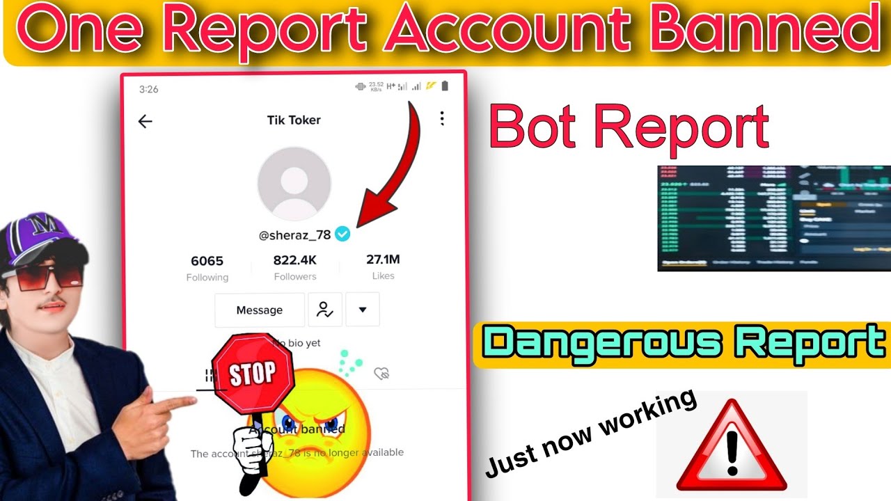 TikTok live report, tiktok live report bot, tiktok account report ...
