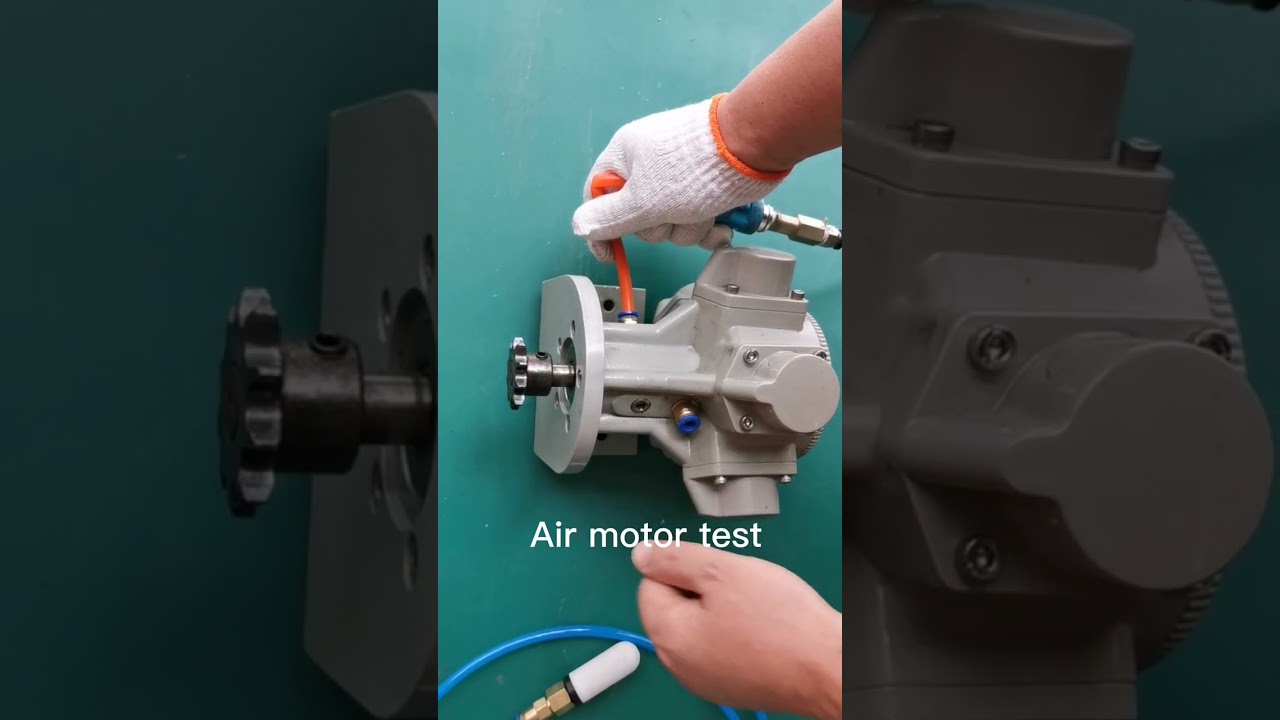 Air motor test - YouTube