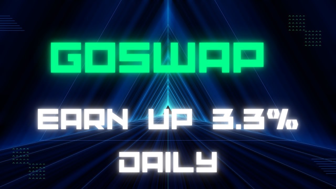 GOSWAP-EARN UP TO 3,3% DAILY, LIVE WITHDRAW - YouTube