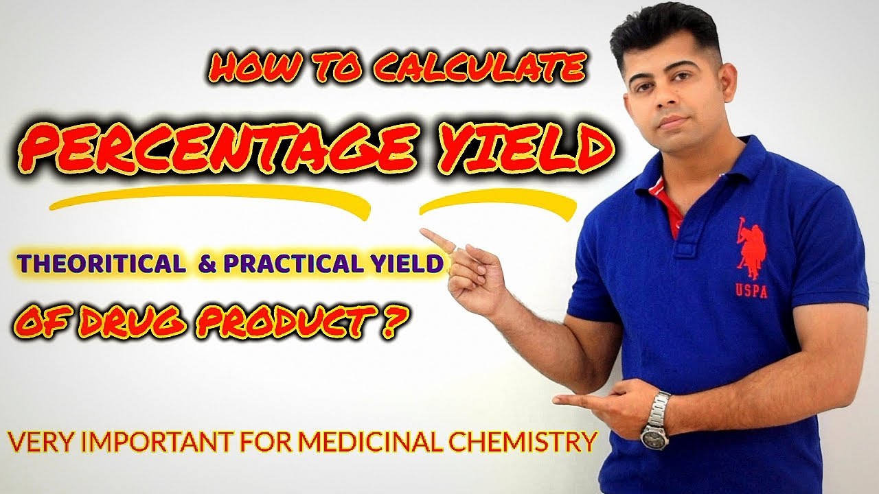 PERCENTAGE YIELD I THEORETICAL & PRACTICAL YIELD I CALCULATION I HINDI ...