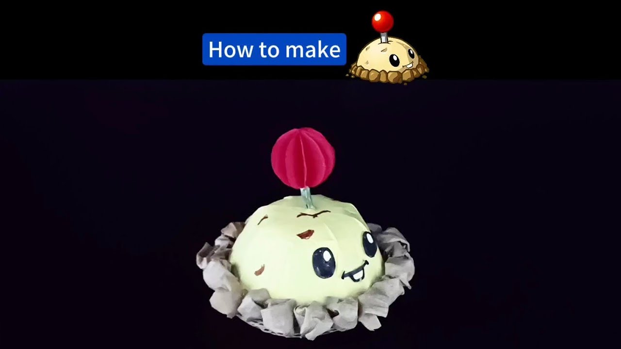 Tutorial:Paper Potato Mine,Use A4 paper to make a potato mine from ...
