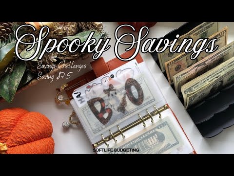 SPOOKY SAVINGS | $75 | CASH ENVELOPE STUFFING | CHATTY 👻 - YouTube
