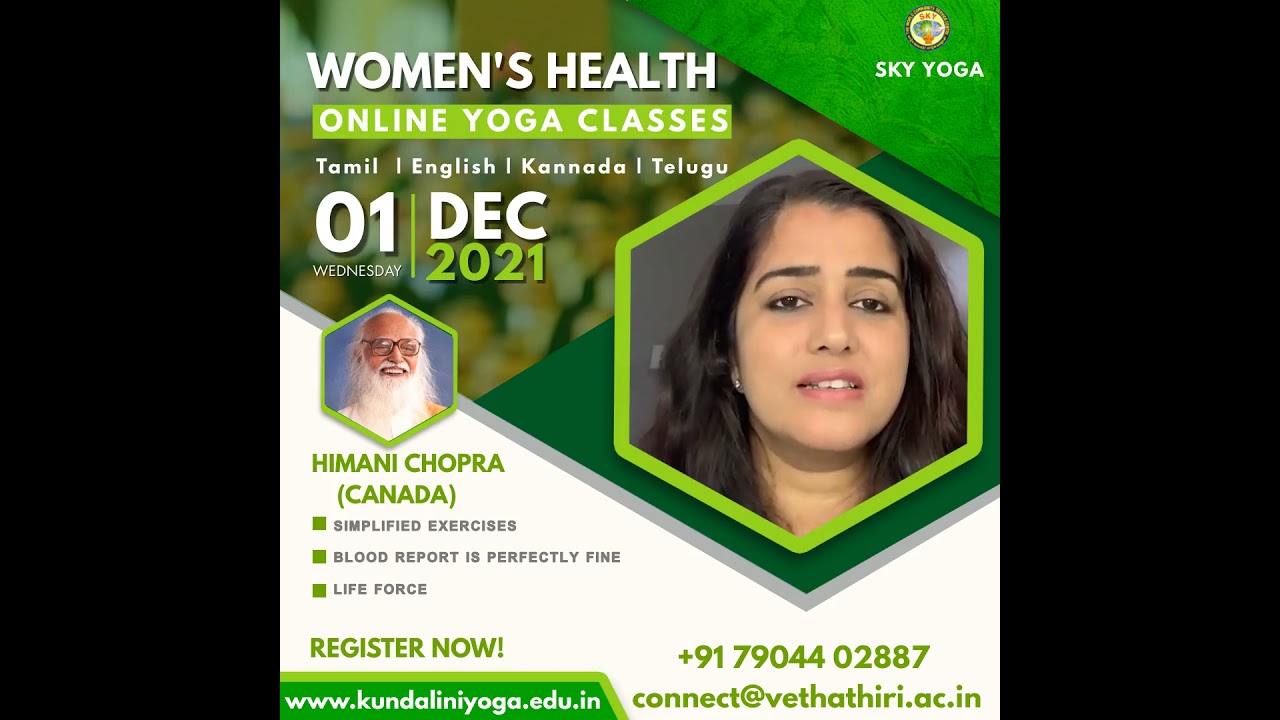 Women's Health || Himani Chopra -Cannada || #skyyogaonline_feedback # ...