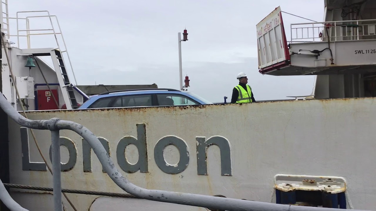 Wightlink Ferries Wight Sun at Yarmouth Ferry Terminal part 2 - YouTube