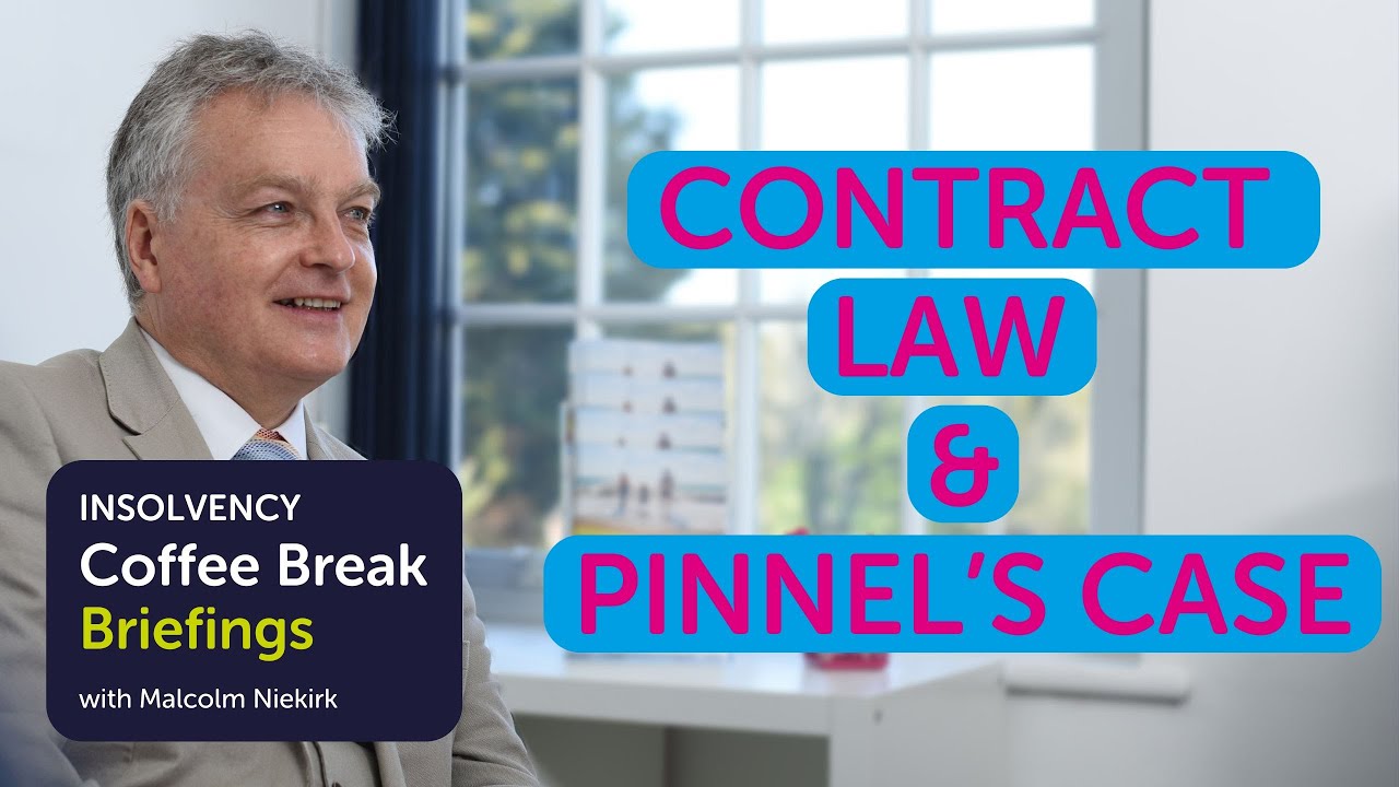 Coffee Break Briefing: Contract Law & Pinnel's Case - YouTube