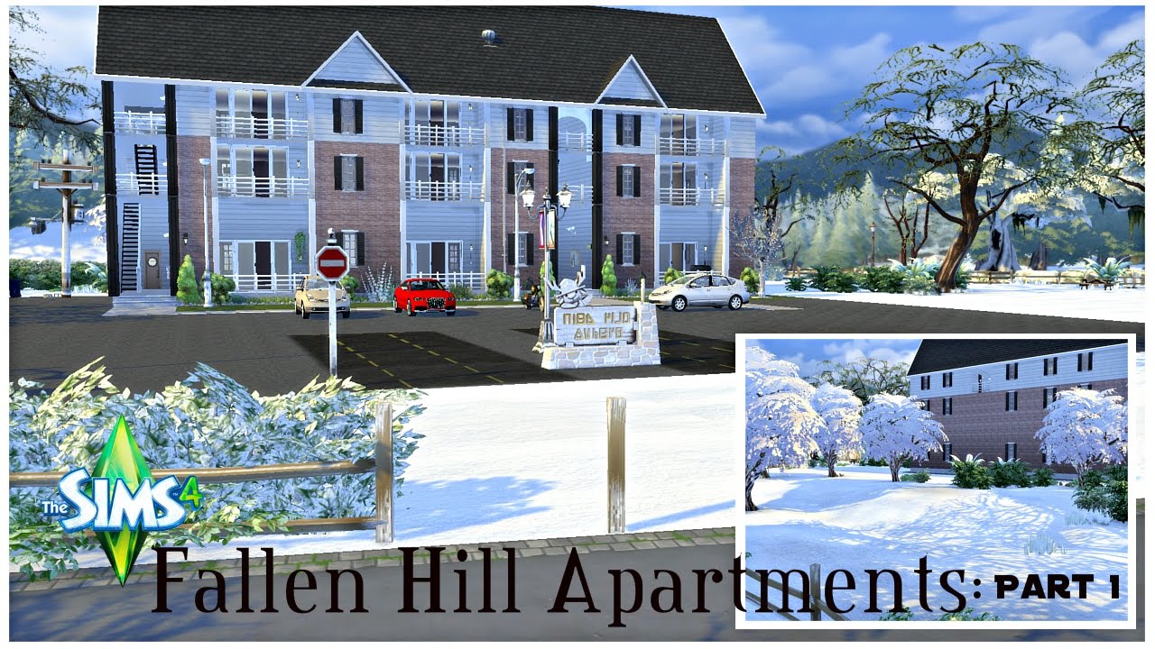 The Sims 4 : Fallen Hill Apartments : Build : Part 1 - YouTube
