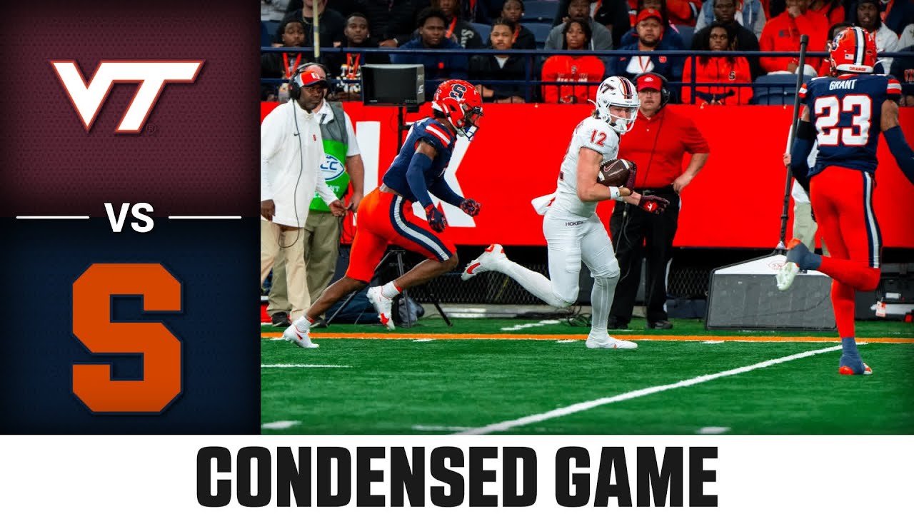 Virginia Tech vs. Syracuse Condensed Game | 2024 ACC Football - YouTube