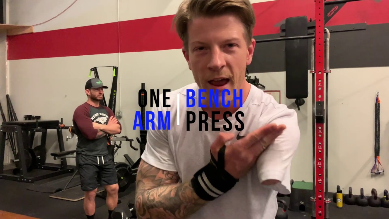 Adapted One Arm Dumbbell Bench Press - anchoring the impaired side ...