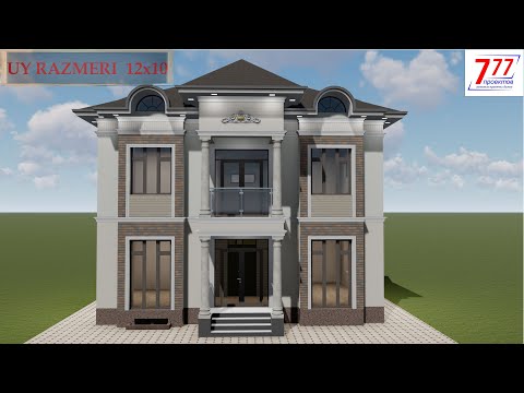 ✅️🏠🏗 2 QAVATLI ZAMONAVIY PROYEKT 📐12x10   #uylar #2qavatliuylar #online biznes
