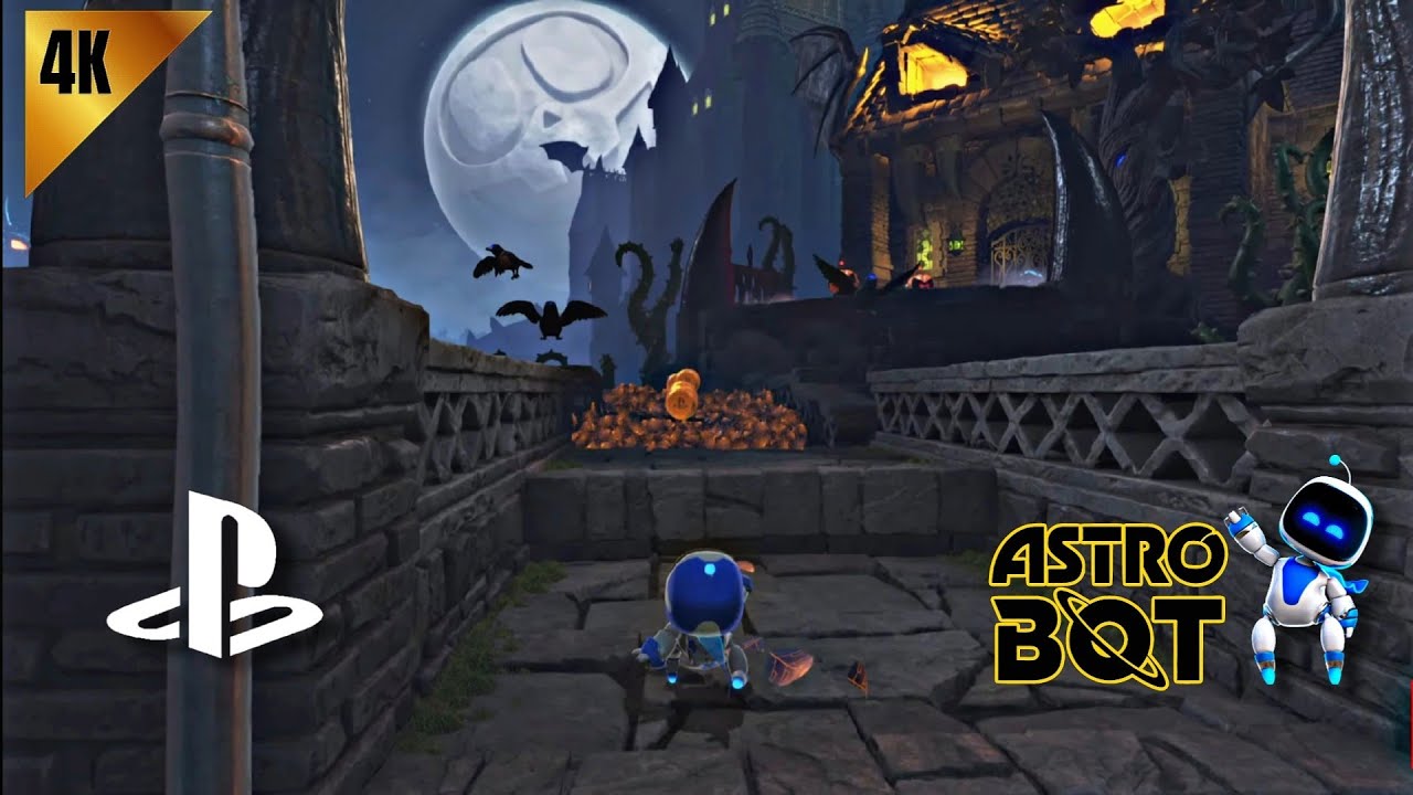Astro Bot - Ghouls & Bots Level + Ecto Gang Boss Fight ll Full Gameplay ...