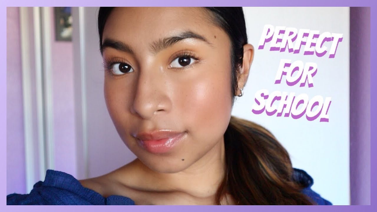 BACK TO SCHOOL MAKEUP TUTORIAL (easy and natural) - YouTube