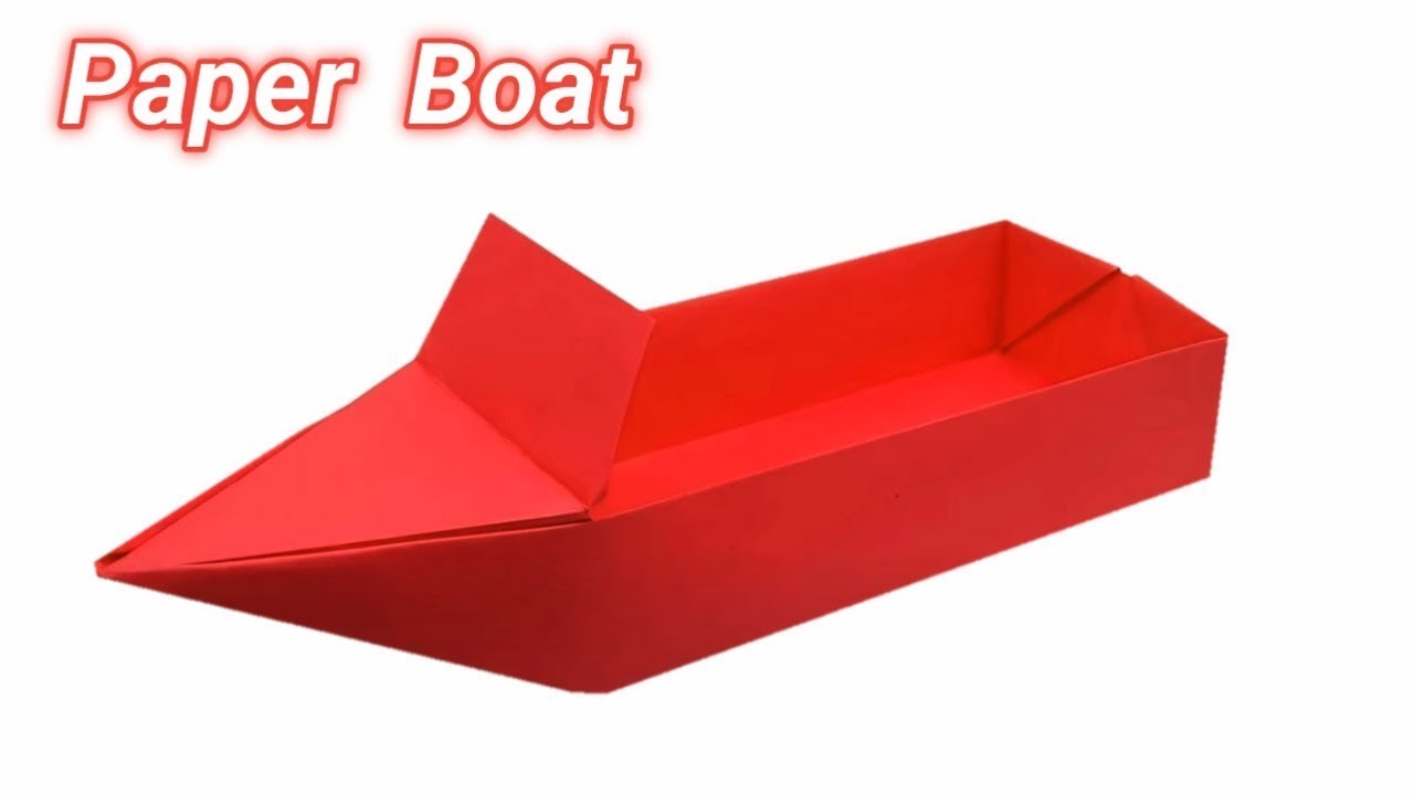 How to Fold A Paper Boat kagojer nouka - YouTube