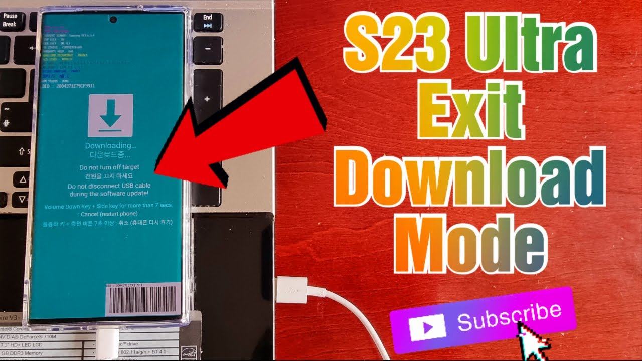 Samsung Galaxy S23 Ultra How to Exit Download Mode If Stuck and cant ...