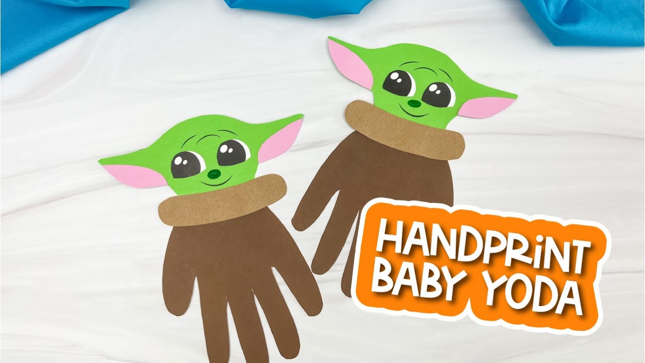 Baby Yoda Handprint Craft - YouTube