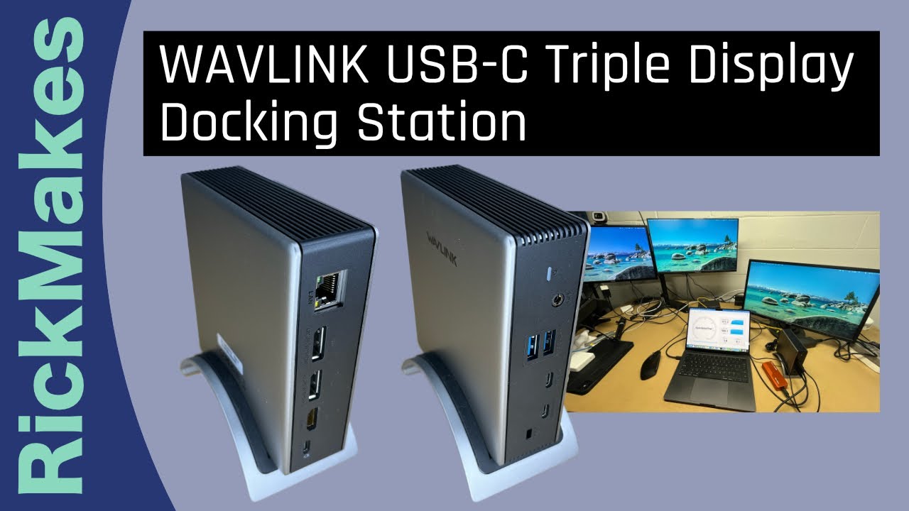 WAVLINK USB-C Triple Display Docking Station - YouTube