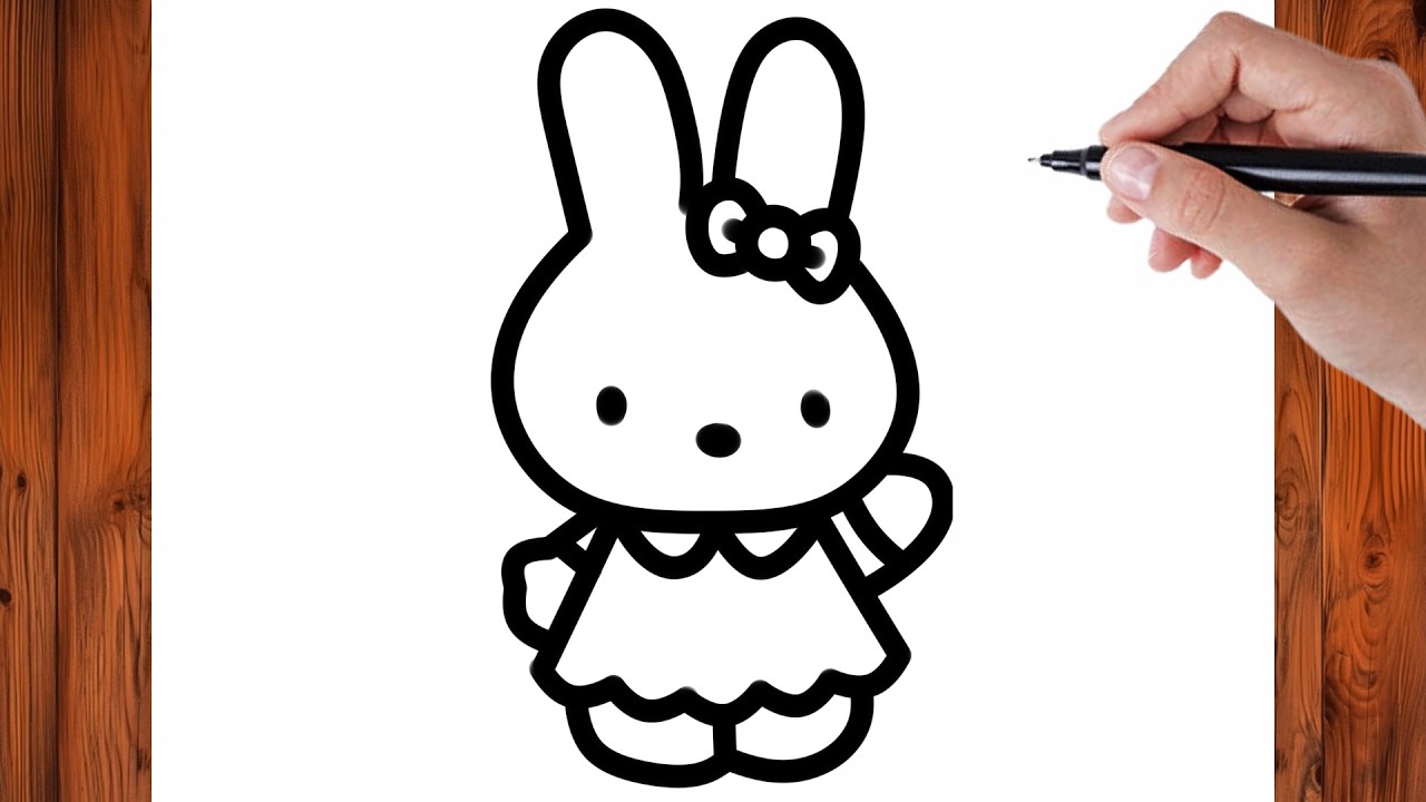 HOW TO DRAW CATHY (BUNNY SANRIO) STEP BY STEP - YouTube
