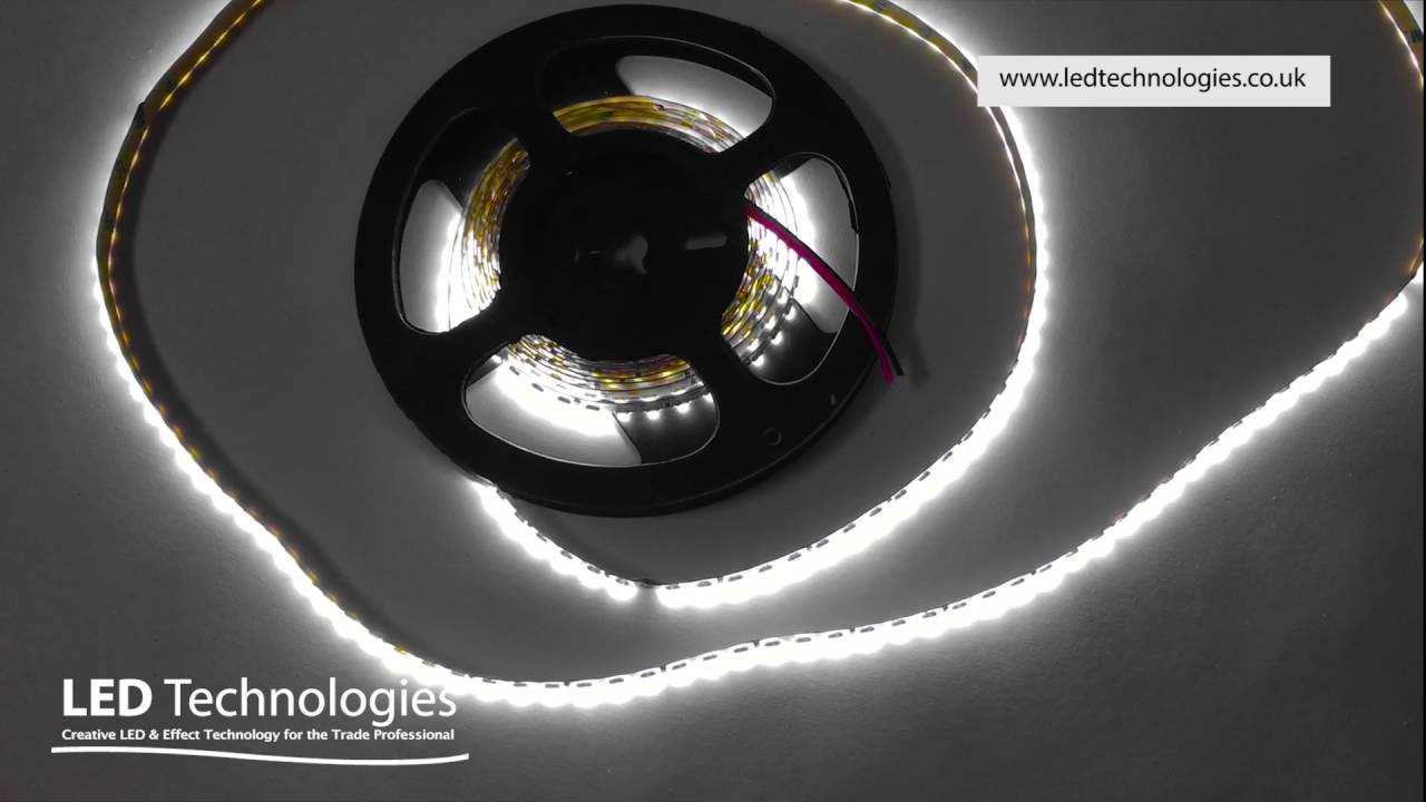 LED Tape ProFlex Warm White Side View 3000-3500 CCT (IP20) 12v 5mtr ...