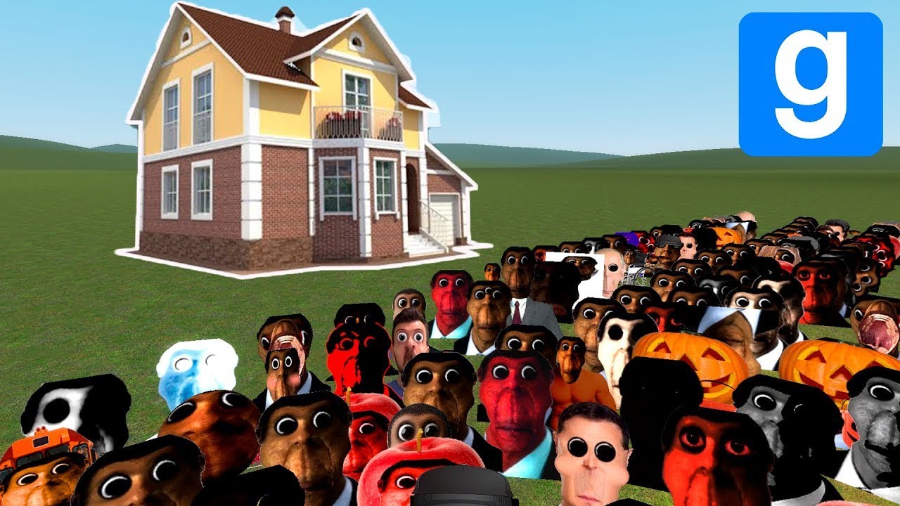 OBUNGA FAMILY VS HOUSES [PART 1] - Garry's Mod - YouTube