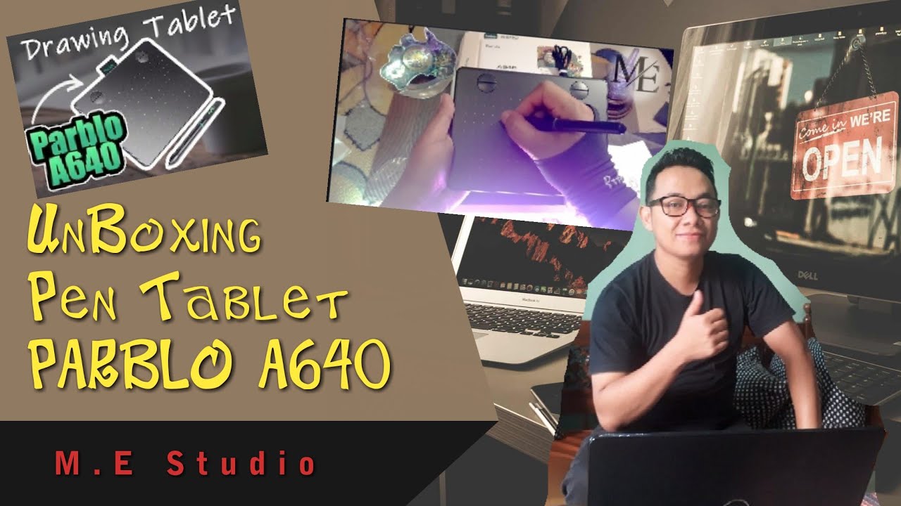 PEN TABLET PARBLO A640 , Review & Unboxing - YouTube