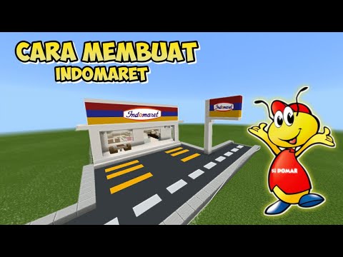 CARA MEMBUAT INDOMARET DI MINECRAFT | Minecraft Tutorial - YouTube