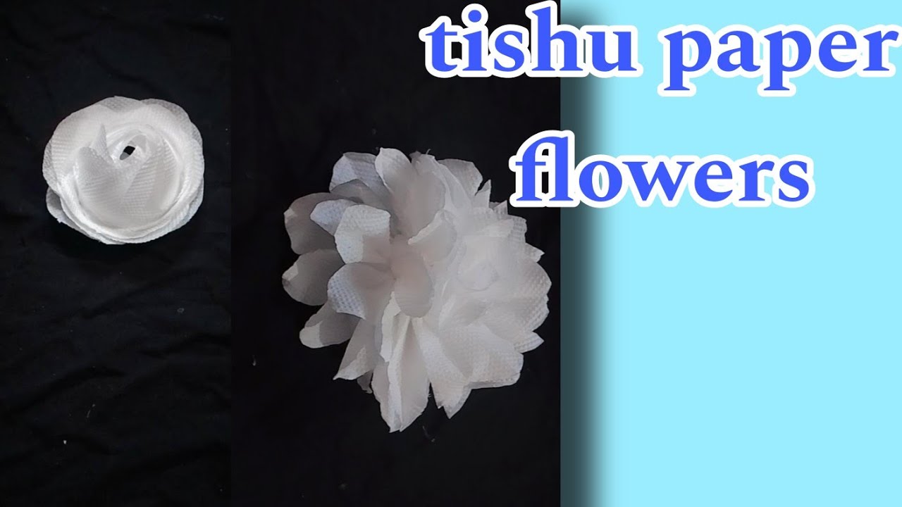 2 easy Diy tishu paper flowers/ tishu paper flowers 🌹🌹 - YouTube