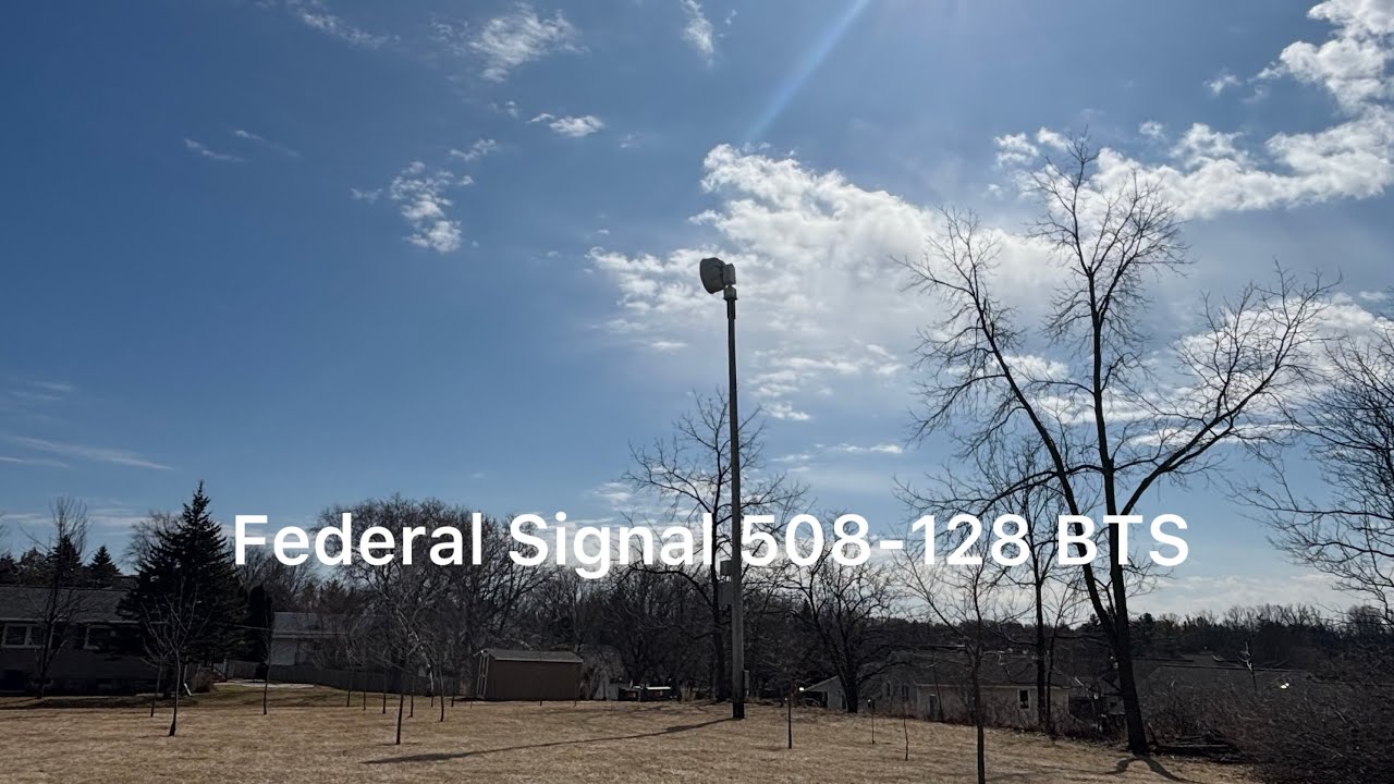 Federal Signal 508-128 BTS - YouTube