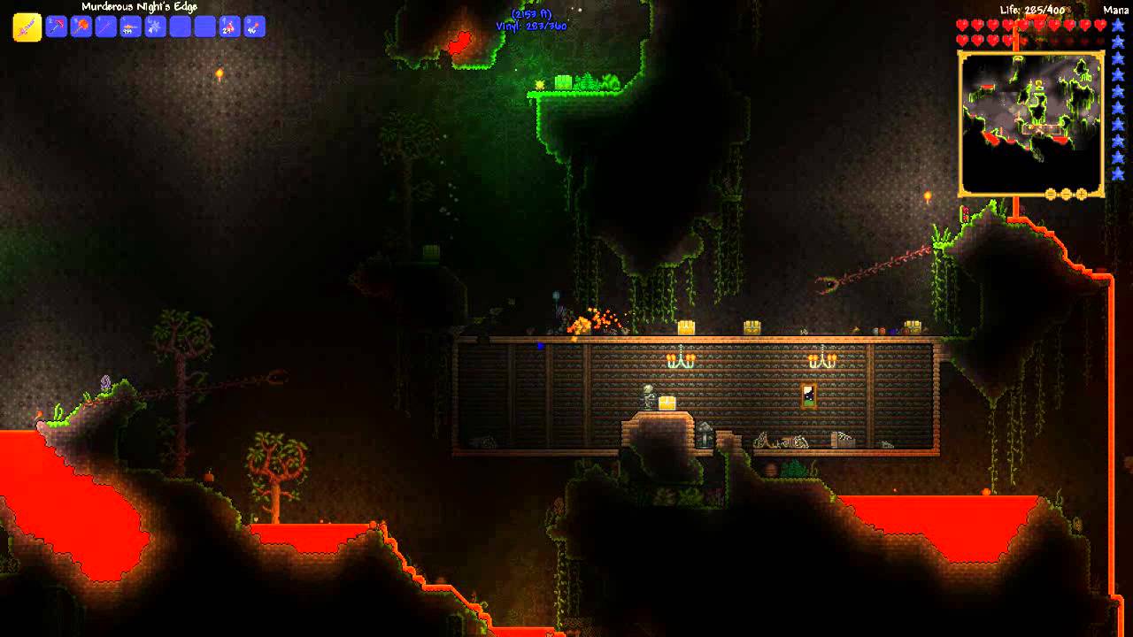Terraria - Amazing Jungle Treasure Spawn! - YouTube