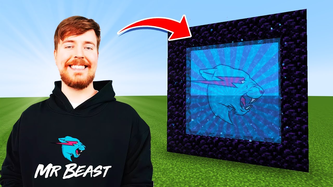 How To Make A Portal To MR BEAST in Minecraft - YouTube