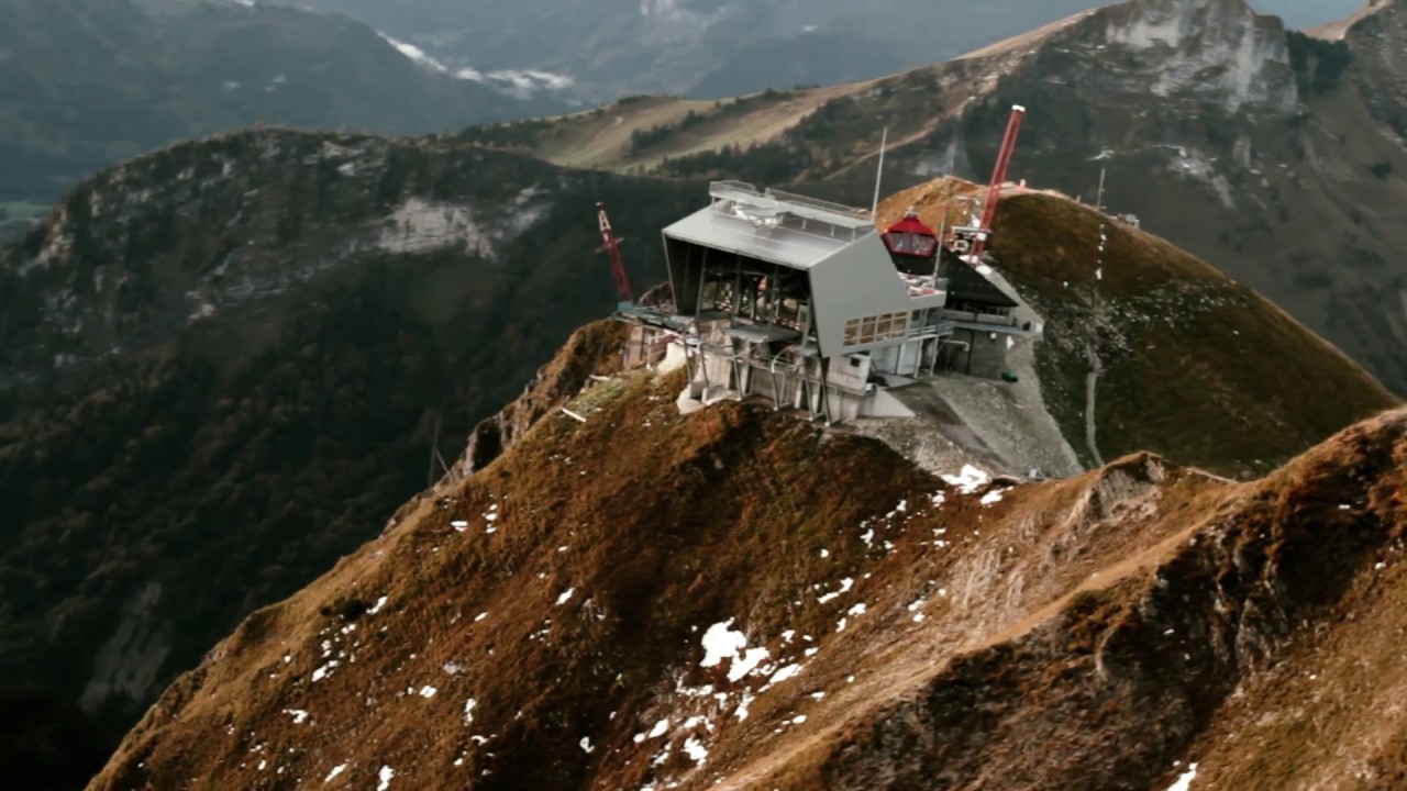 Gares du téléphérique Plan Francey - Moléson - 2011 - YouTube