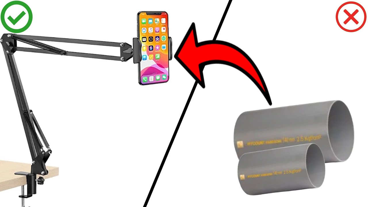 How To Make Overhead Mobile Stand At Home From PVC Pipe | tripod # ...