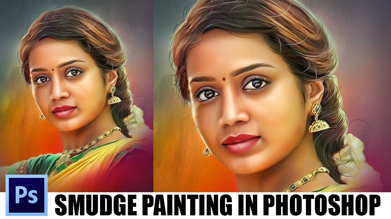 How to Smudge Painting in Photoshop CC | Colorful Digital Painting ...