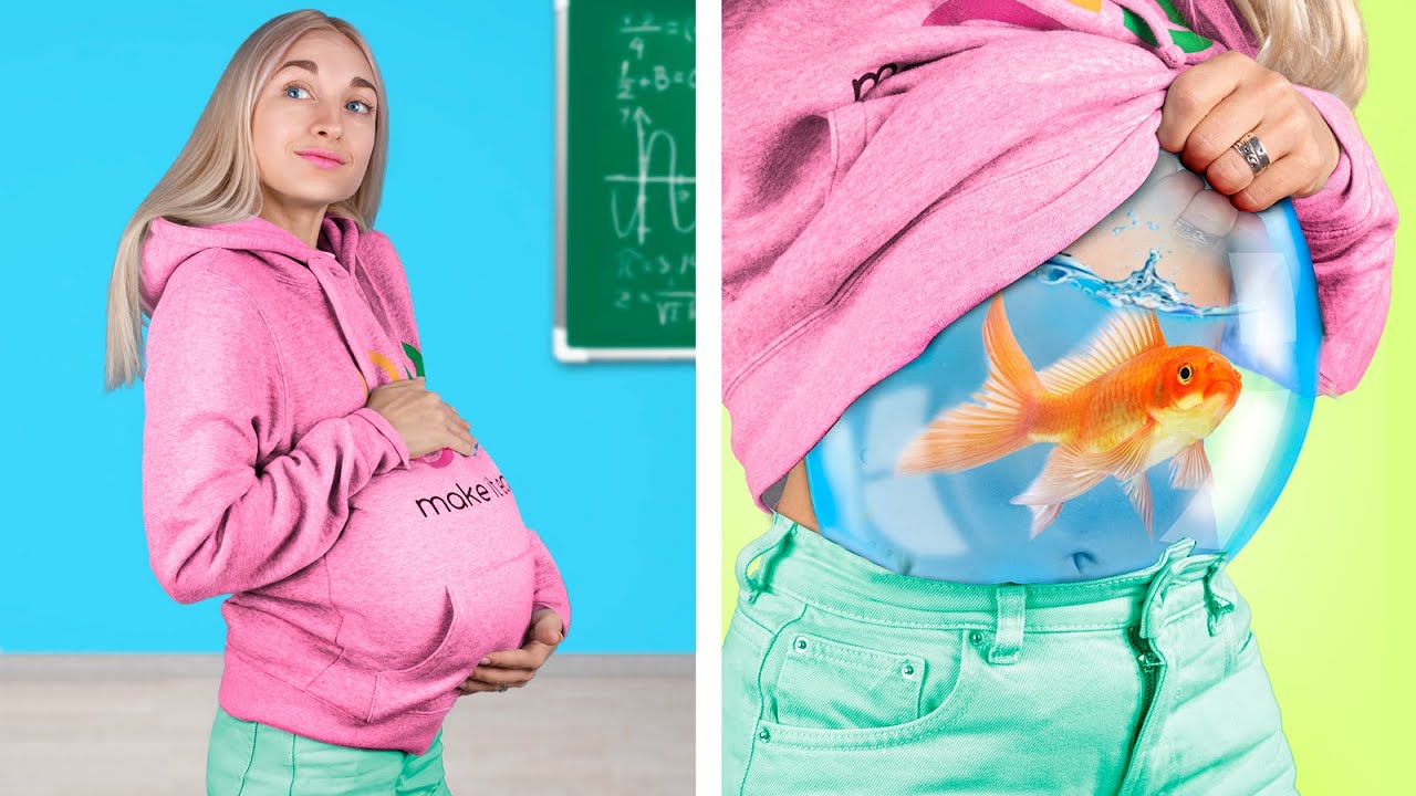 11 Ways to Sneak Pets into Class / Funny Pet Pranks And Hacks - YouTube