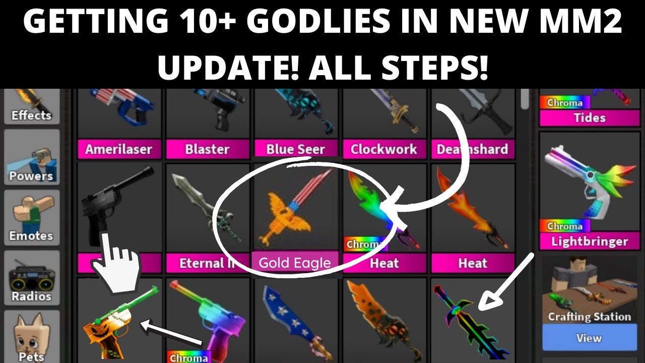 GETTING 10+ *NEW* OF GODLIES IN NEW MM2 UPDATE 2020! | HALLOWEEN UPDATE ...