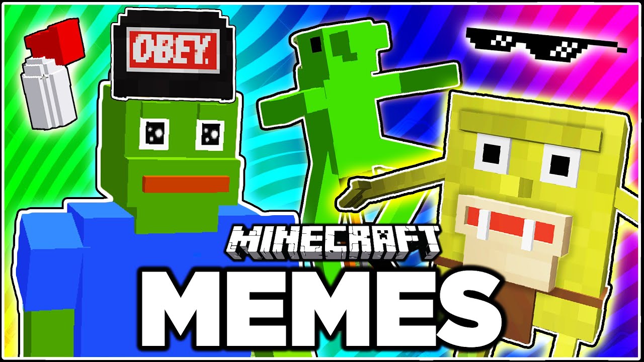MEMES MEET MINECRAFT - YouTube