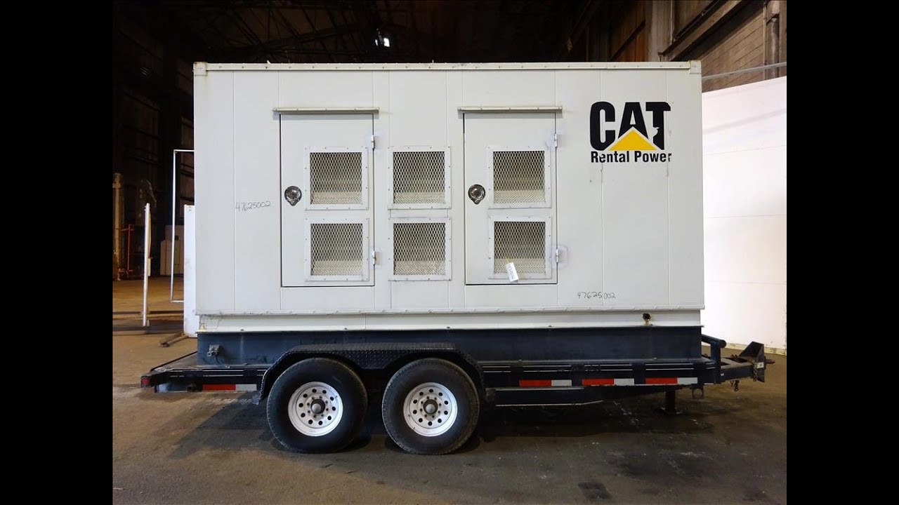 Caterpillar 250 kW CAT XQ250 rental grade portable /trailered diesel ...