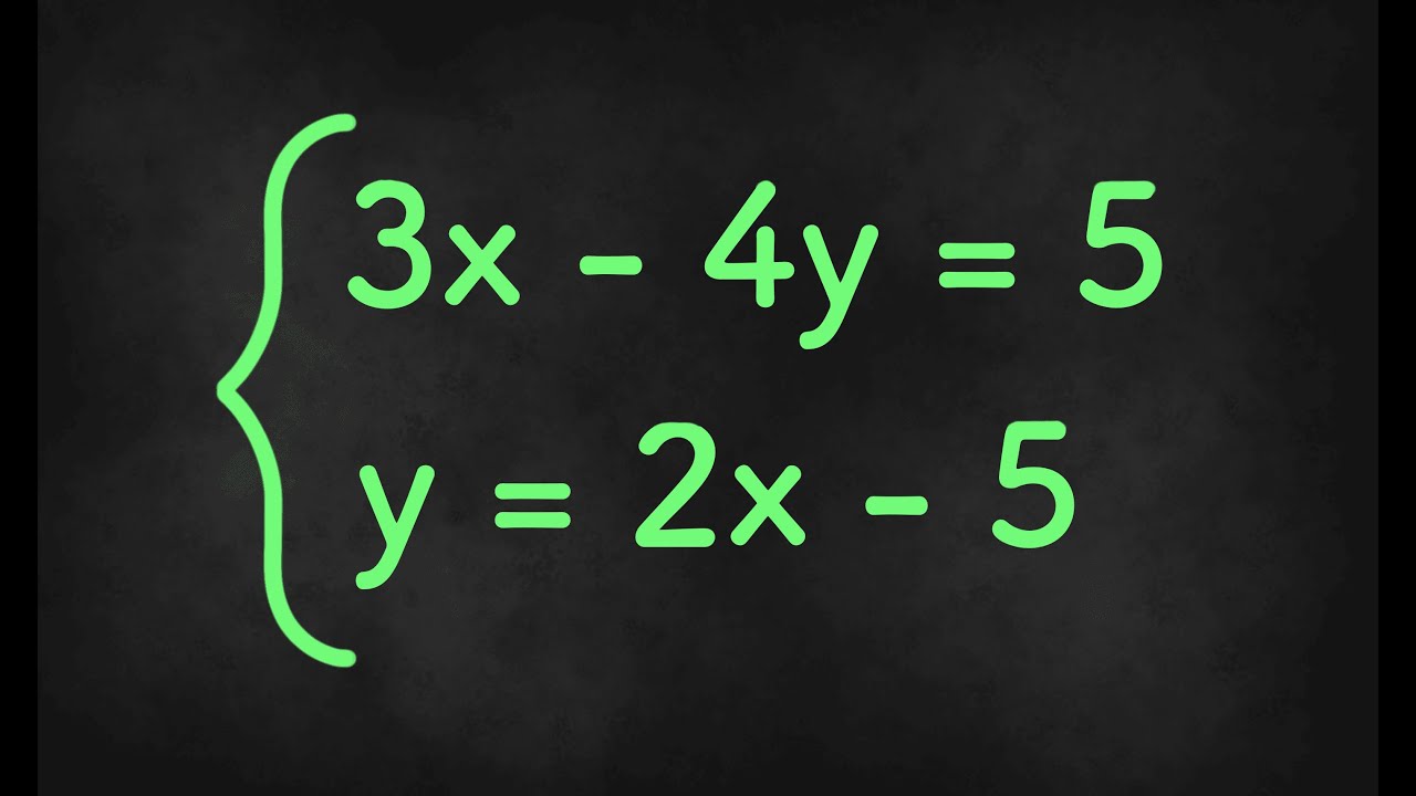 Solving Systems of Equations by Substitution - Algebra 1 Unit 4 Lesson ...