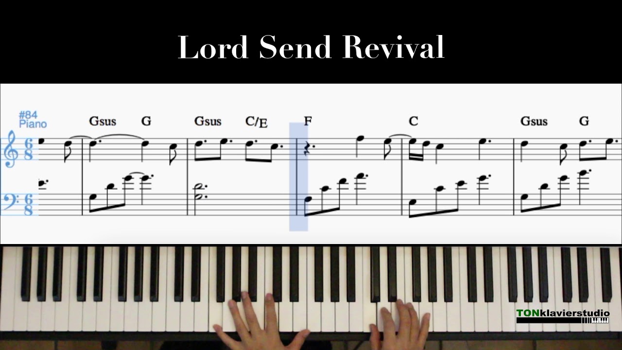 Hillsong Young & Free - Lord Send Revival (EASY Piano Cover with sheet ...