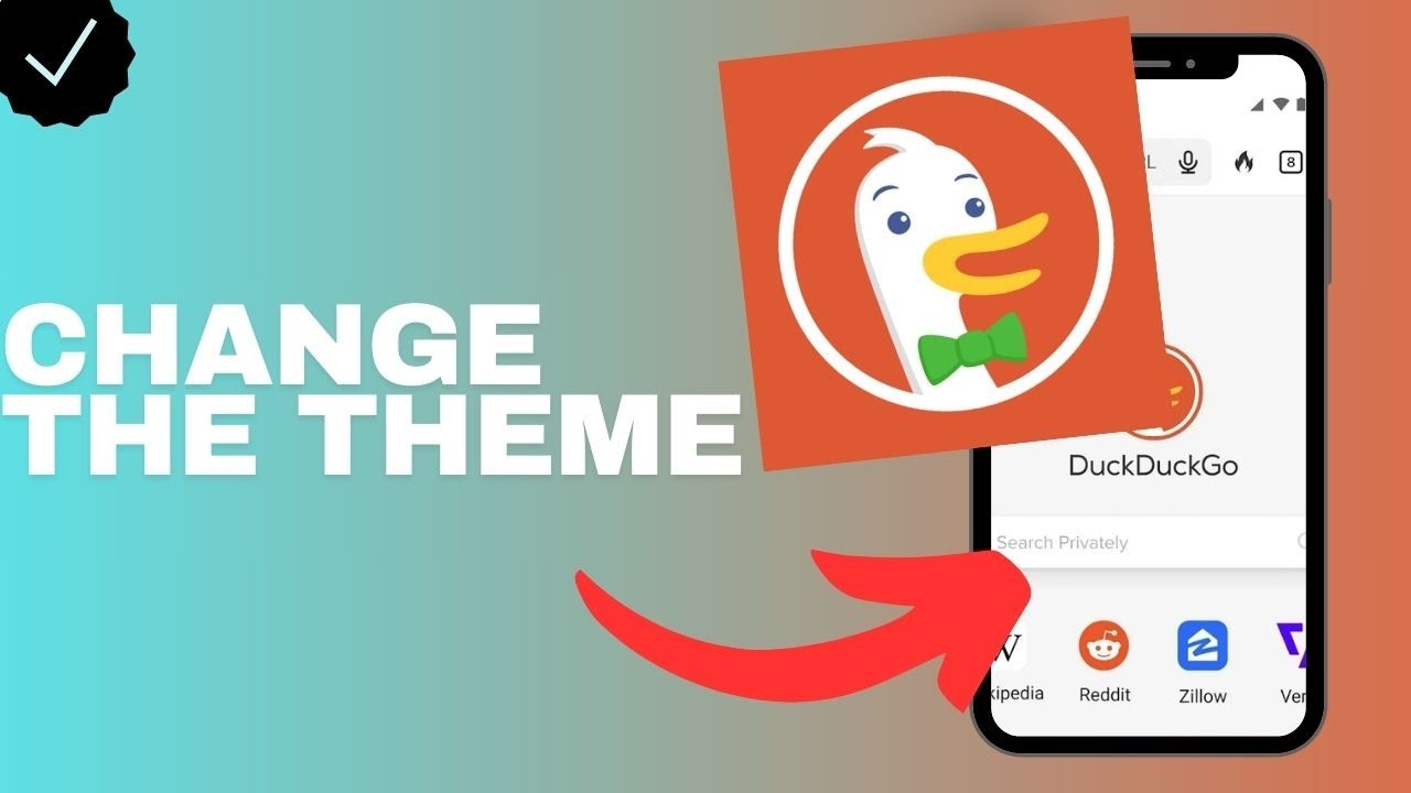 How to change the theme of the Duckduck Go app? - YouTube