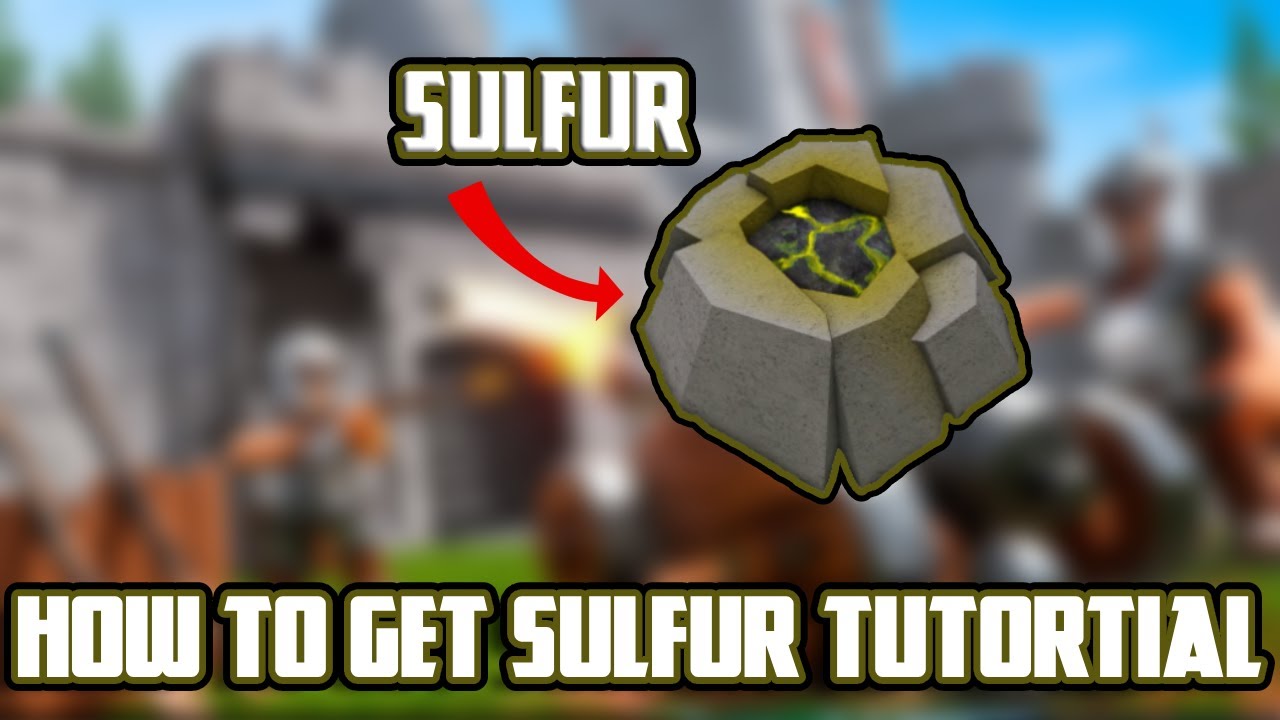How to get SULFUR in The survival game - ROBLOX TSG [TUTORIAL] - YouTube