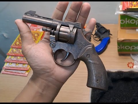Metal Caps Gun Revolver Kepala Banteng - YouTube