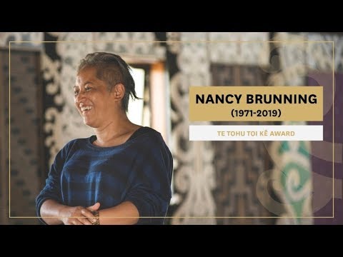 Nancy Brunning - Te Waka Toi Awards 2019 - YouTube