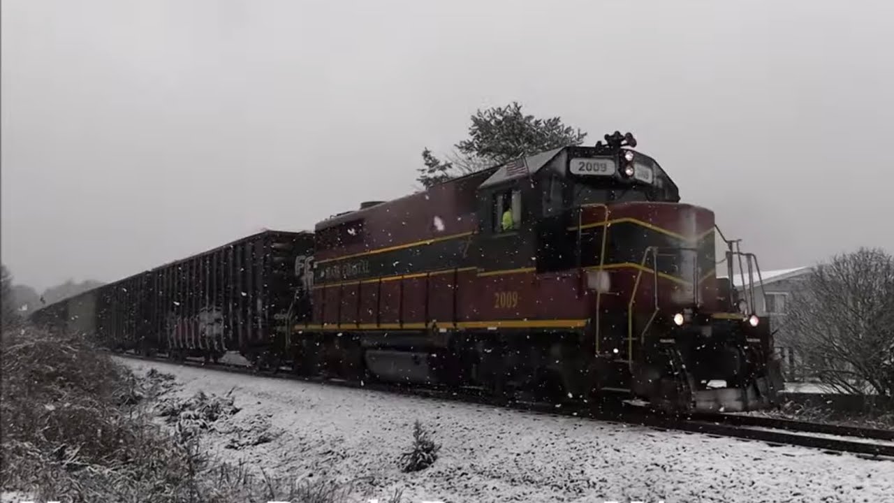 Mass Coastal with 10 loads from Otis in the snow! Falmouth Line 12/6 ...