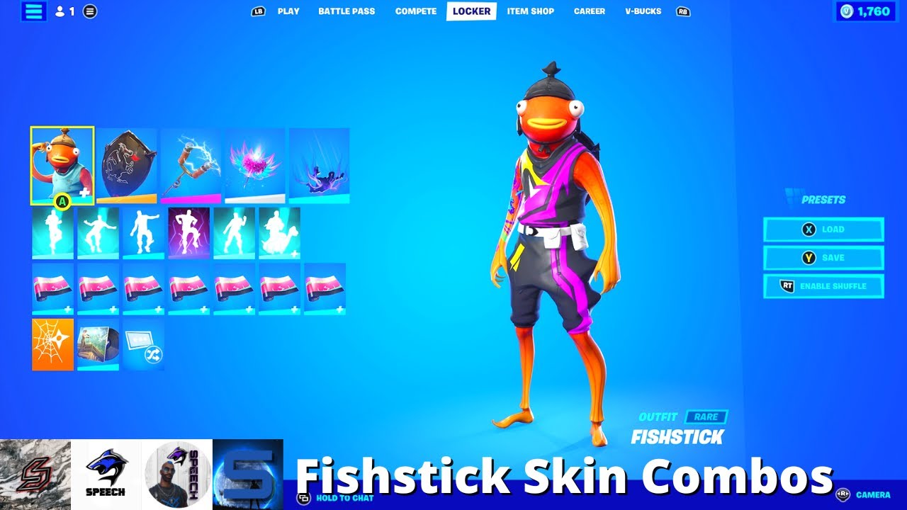 Fishstick Skin Combos (Fortnite Battle Royale) - YouTube