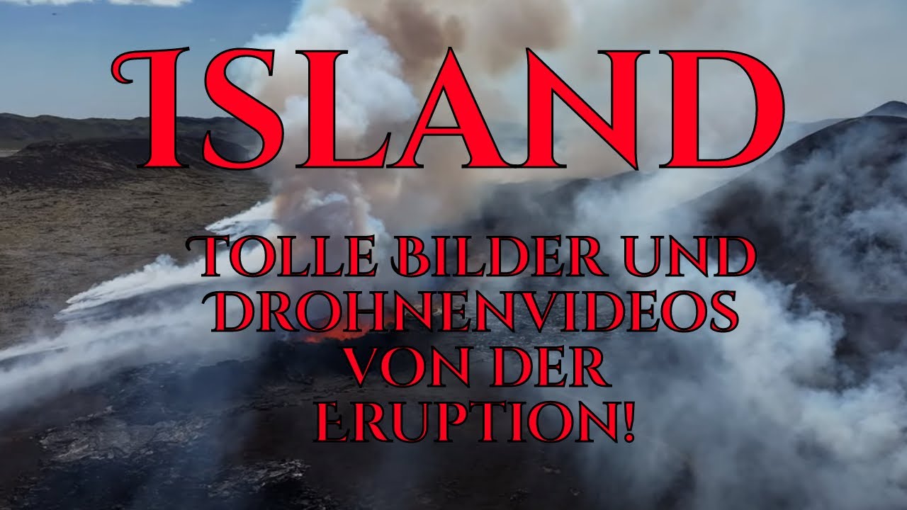 Island - Atemberaubende Bilder und Videos von der Eruption 2023 - YouTube
